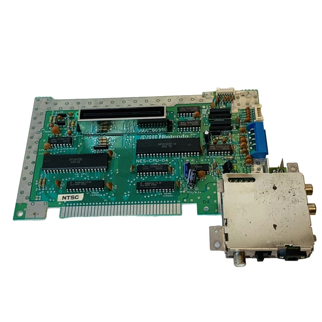 NINTENDO NES MOTHERBOARD PCB New Capacitors Regulator Exp Audio - Power ...