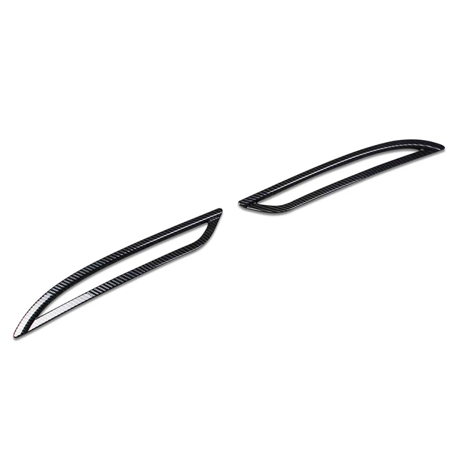 FIT 2021 2022 2023 Tesla Model Y Rear Fog Light Lamp Cover Trims Carbon ...