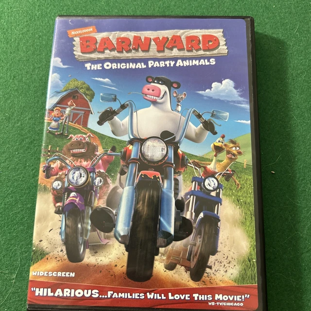 BARNYARD (DVD, 2006, Widescreen) Farm Cows On Motorcycles Cover $3.19 ...