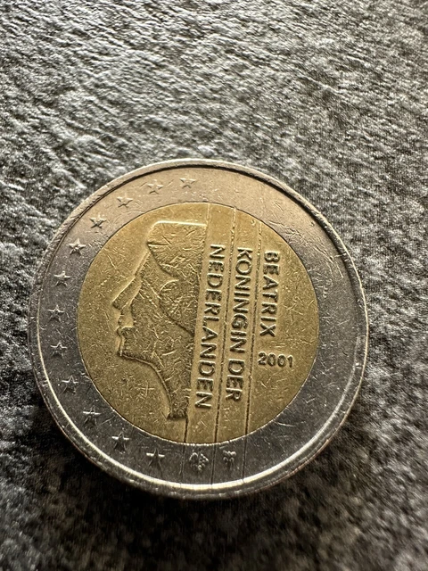 RARISSIMA MONETA 2 Euro BEATRIX KONINGIN DER NEDERLANDEN 2001 EUR 2.500 ...