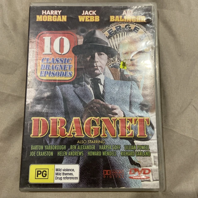 DRAGNET 10 CLASSIC Episodes 1950s TV series DVD Jack Webb Harry Morgan ...