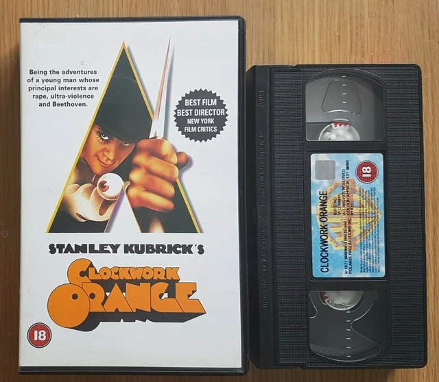 STANLEY KUBRICK'S A CLOCKWORK ORANGE (VHS) Warner BIG BOX - Malcolm ...
