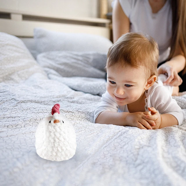 KAWAII STUFFED ANIMAL Cute Crochet Positive Chick Gift Cute Cheer Up ...