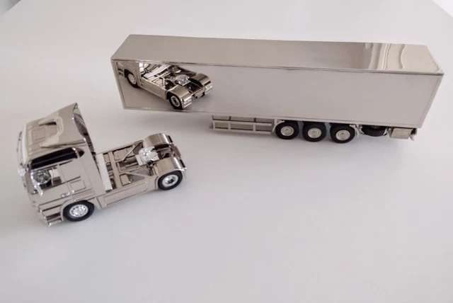 MERCEDES BENZ ACTROS Truck Model 1:50 NZG 536 - Special Chrome Edition ...