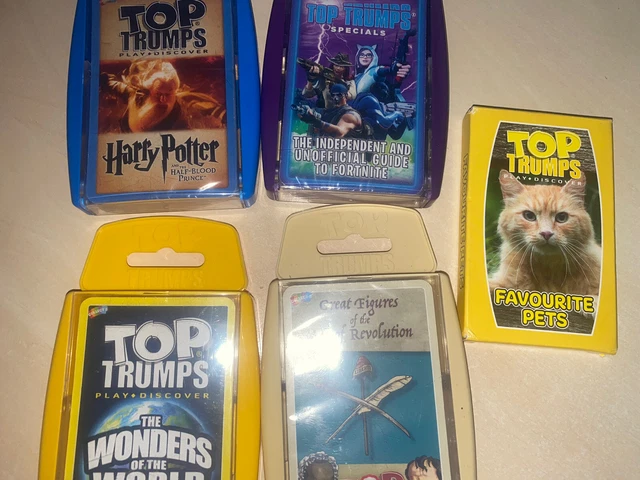TOP TRUMPS BUNDLE Fortnite Harry Potter Half Blood Prince Wonders World ...