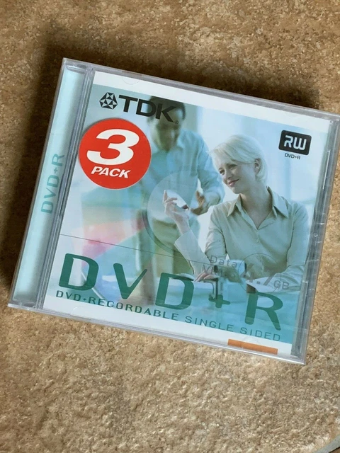 TDK DVD+R 1-8X 4.7gb Data/Video Pack Of 3 Factory Sealed £2.00 ...