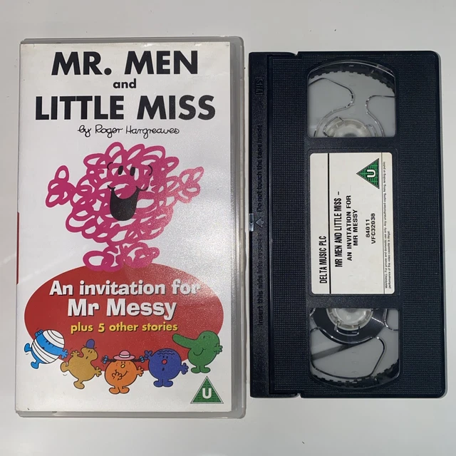 MR MEN AND Little Miss Vhs Video An Invitation For Mr Messy Children’s ...