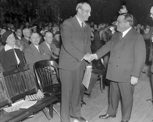 ROBERT MOSES REPUBLICAN candidate for Governor and Mayor Fiorello ...