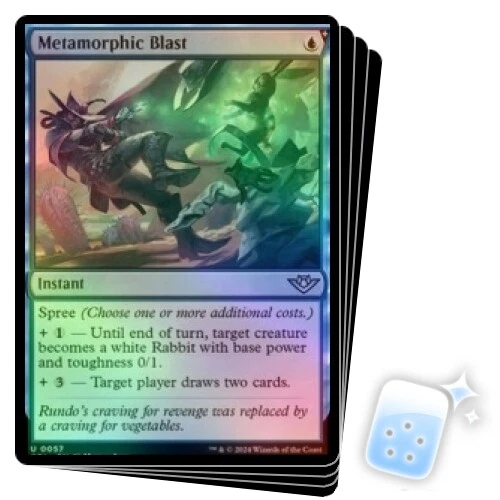FOLIE METAMORPHIC BLAST X4 Outlaws Of Thunder Junction OTJ Magic MTG NEUWERTIG KARTE EUR 1,75 ...