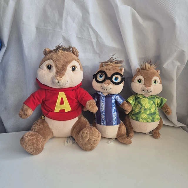 THE CHIPMUNKS PLUSH Soft Toy Bundle Simon Theodore Shipwrecked Alvin £ ...