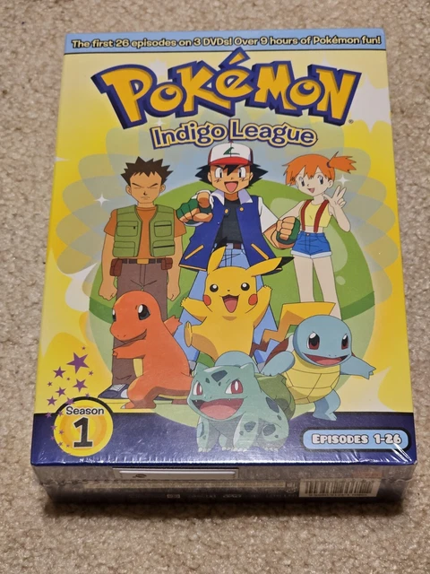 POKEMON - SEASON 1: Indigo League (DVD, 2006, 3-Disc Set, Dubbed ...