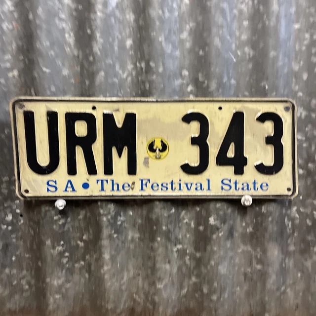 VINTAGE SOUTH AUSTRALIAN PLATE SA Collector’s Car Number Plate Sign $23 ...