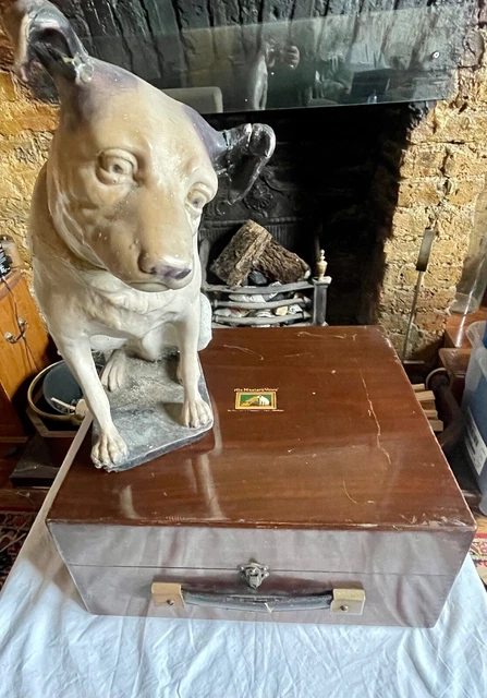 VINTAGE NIPPER THE Dog Figurine with HMV Record Player Base – A ...