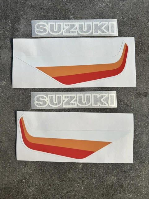 SUZUKI 1982 TS185 Tank Decal Set/ Sticker Kit (RED MODEL) $80.00 ...