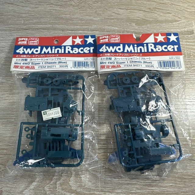 TAMIYA MINI 4WD Super 1 Blau Chassis S1 Modellteil Gebraucht EUR 100,79 ...