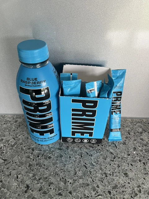 PRIME HYDRATION ENERGY Drink - Blue Raspberry, 500ml+ 1x Blue Hydration ...