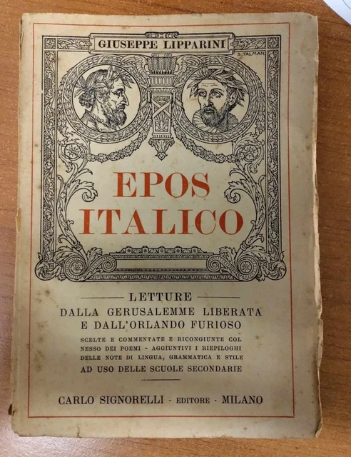 EPOS ITALICO - GIUSEPPE LIPPARINI ANNO 1925 - Carlo Signorelli Editore EUR 8,00 - PicClick IT