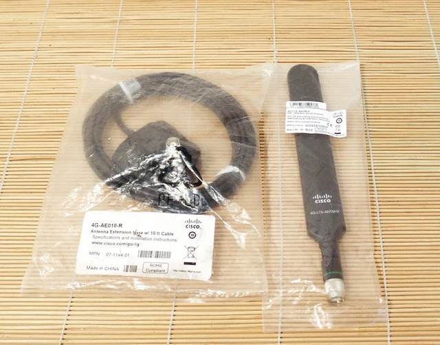 NEW CISCO 4G Antenna Kit 4G-LTE-ANTM-D and 3m Extention Stand 4G-AE010 ...