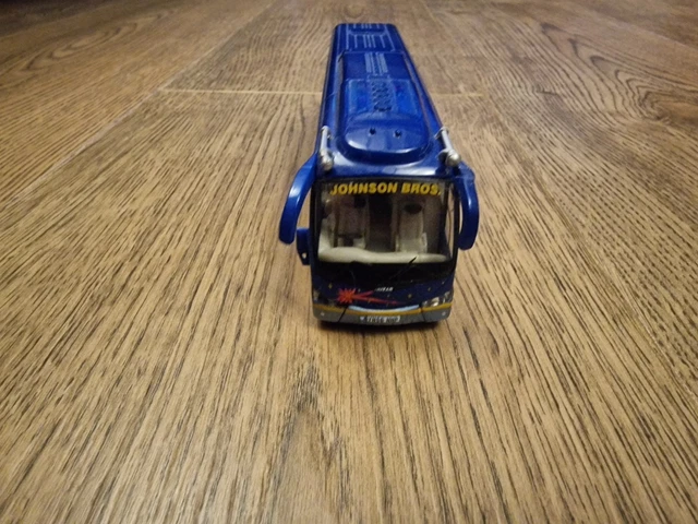JOHNSON BROS. TOURS Worksop Coach Model Blue Livery (Diecast) 1:76 OO ...