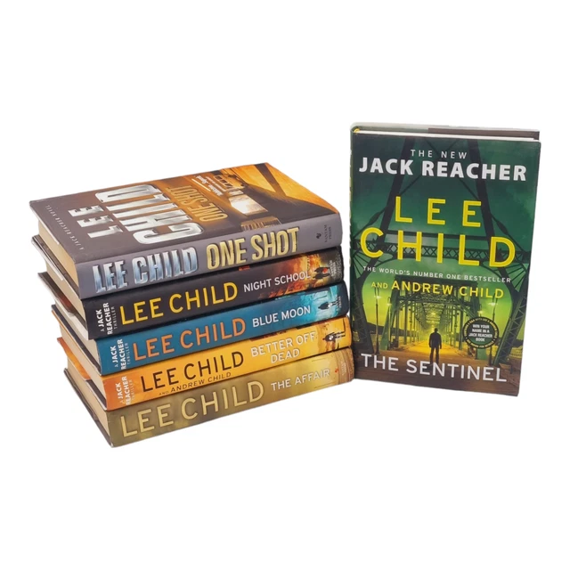 BOOKS BUNDLE TRUE Crime Thriller 6 Hardcover Jack Reacher Fiction Novel ...