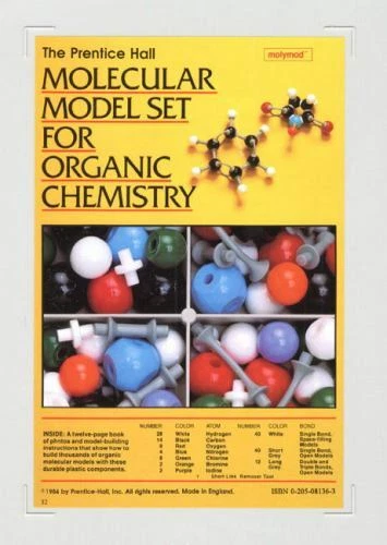 ENSEMBLE DE MODÈLES moléculaires Prentice Hall pour chimie organique ...