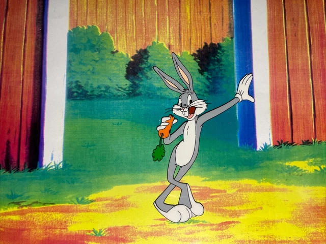 LOONEY TUNES ANIMATION Cel BUGS BUNNY Vintage Cartoons WB. production ...