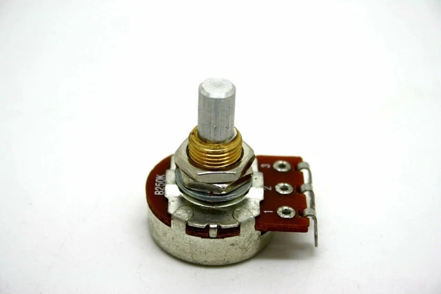 POTENTIOMETER BOURNS 250K B250K Linear 24Mm Solid Shaft For Guitar Or ...