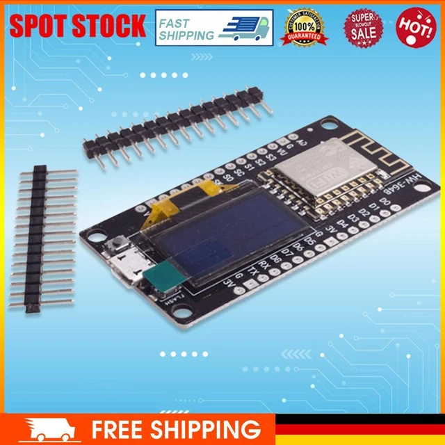 SCHEDA DI SVILUPPO NodeMCU ESP8266 CH340G modulo wireless per Arduino ... SCHEDA DI SVILUPPO NodeMCU ESP8266 CH340G modulo wireless per Arduino ...