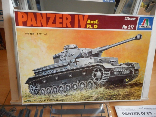 MAQUETTE ITALERI PANZER IV Ausf. F1, G au 1:35 en Boite EUR 30,15 ...