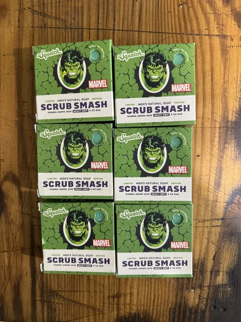 DR. SQUATCH X MARVEL HULK SCRUB SMASH Soap - Limited Edition NEW Lot Of ...