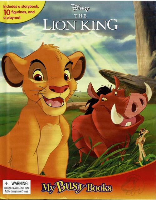 DISNEY THE LION King My Busy Books with 10 Character Figurines Play & Read Book. £11.98 ...