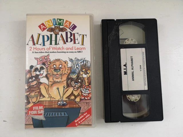 ANIMAL ALPHABET A-Z VHS Video Watch And Learn Childrens Learning ...