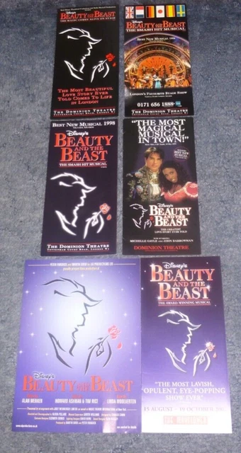 7 FLYERS FROM Beauty And The Beast The Musical £7.99 - PicClick UK