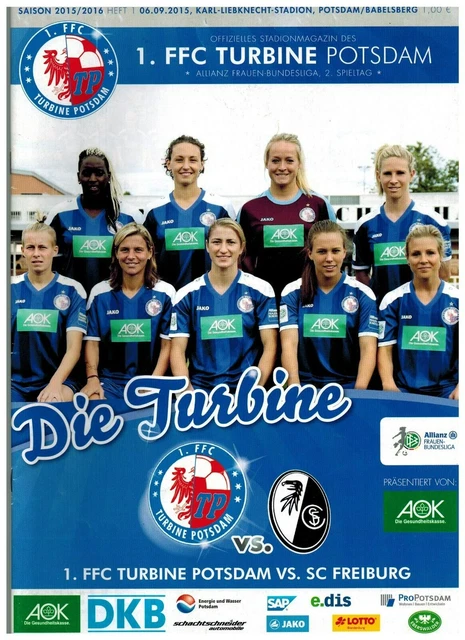 FRAUENFUSSBALL 1.FFC TURBINE Potsdam - SC Freiburg 2015/2016 EUR 2,49 ...