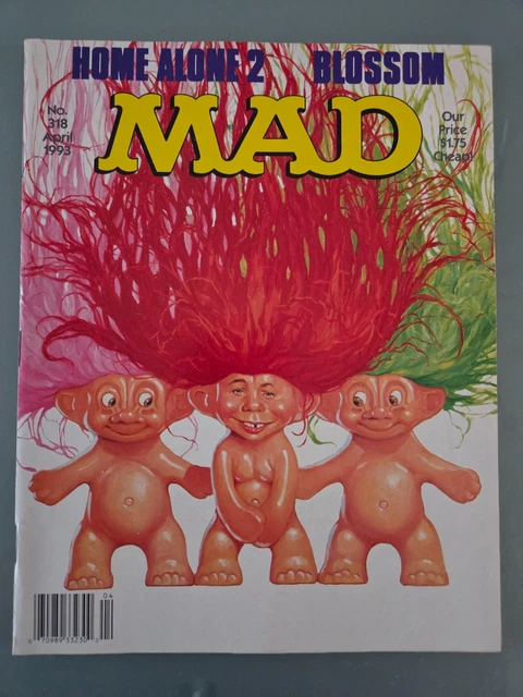 MAD MAGAZINE #318 April 1993 ALFRED E NEWMAN TROLL DOLL COVER! HOME ...