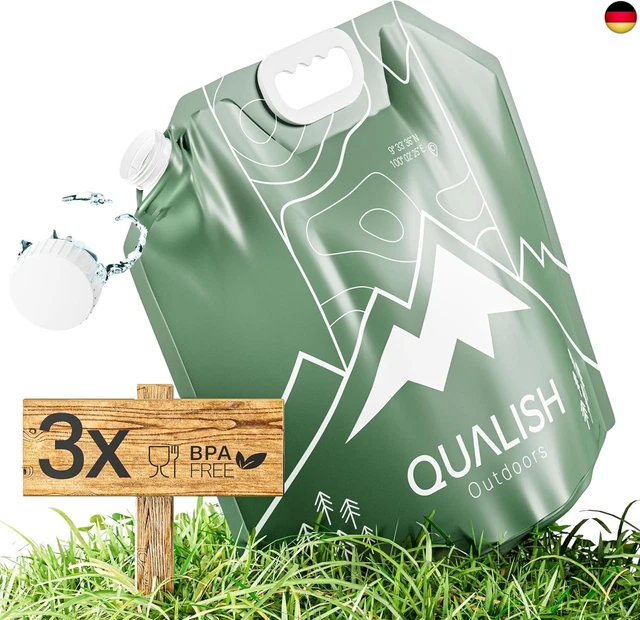 QUALISH® WASSERKANISTER FALTBAR - BPA frei & Lebensmittelecht ...