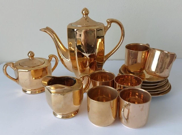 VINTAGE GENUINE SAMURAI China -Gold Colour Tea Set ~ Reg 539405 £16.32 ...