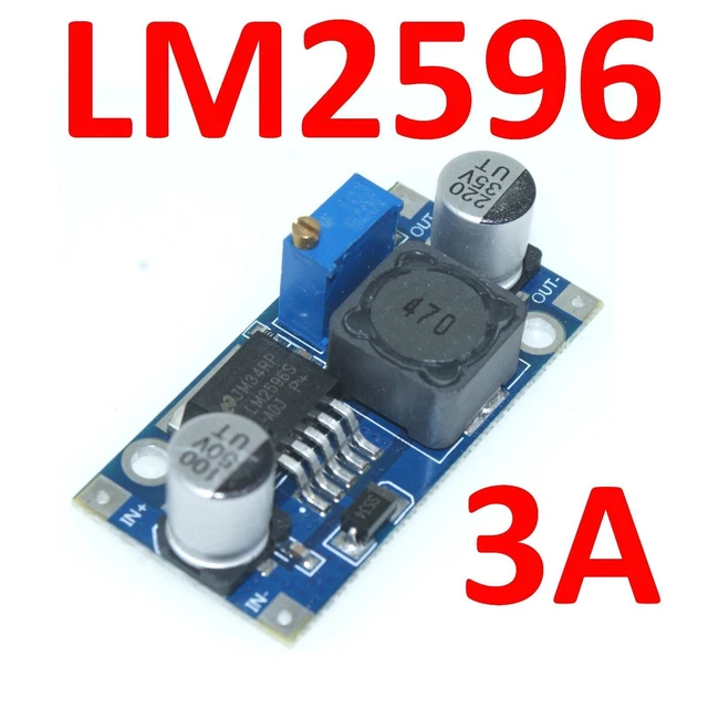 DC-DC LM2596 ADJUSTABLE Buck Converter Step Down Module Power Supply 1 ...