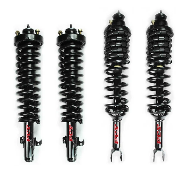 FCS FRONT & Rear Suspension Struts and Coil Springs Kit for Honda ...