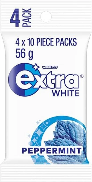 WHITE PEPPERMINT FLAVOUR Sugar Free Chewing Gum 56 G (Pack of 2) $15.29 ...