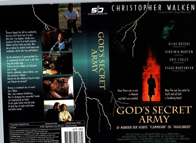 VINTAGE GOD'S SECRET Army C. Walken VHS Cover Only - Danish Edition ...