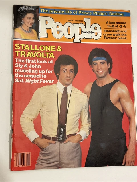 VINTAGE 1983 PEOPLE Magazine John Travolta Sylvester Stallone Cover ...