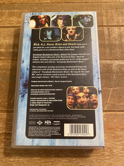 BACKSTREET BOYS BEHIND The Scenes VHS Video Nick AJ Kevin Brian Howie ...