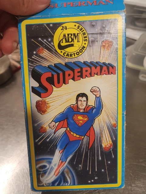VINTAGE SUPERMAN 1942 cartoon series ABM VHS (tested) rare HTF $37.95 ...