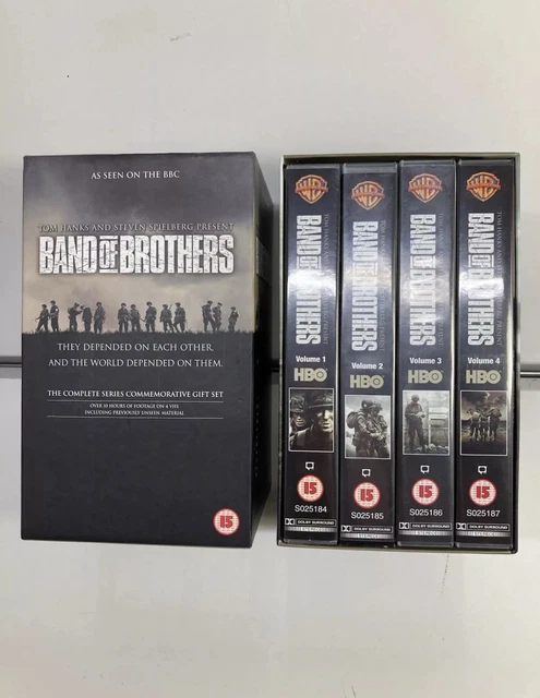 BAND OF BROTHERS VHS Tapes Boxset 2002 Complete Series Gift Set VCR £4. ...