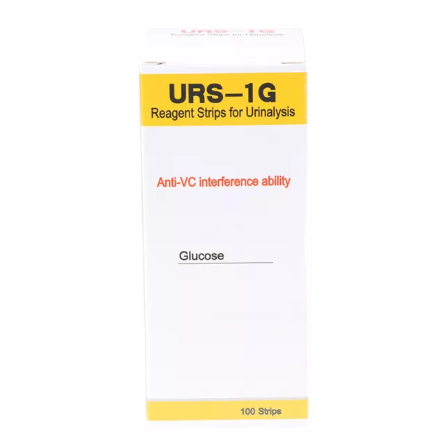 100STRIPS URS-1G GLUCOSE Urine Test Strip Reagent Strip Urinalysis ...