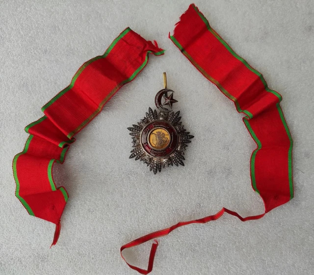 TURQUIE : COMMANDEUR ORDRE DU MEDJIDIE medaille vieille fabrication ...