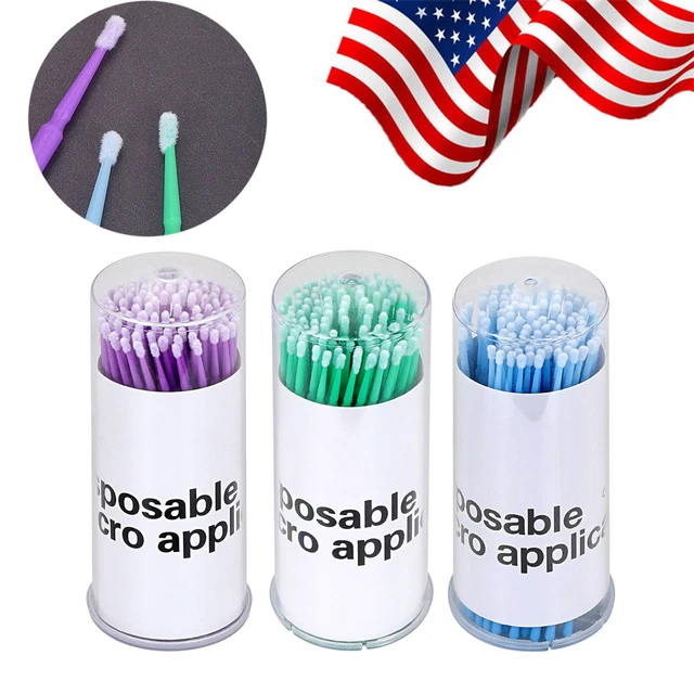 100* MICRO BRUSHES Applicators Microbrush Dental (Regular, Fine ...