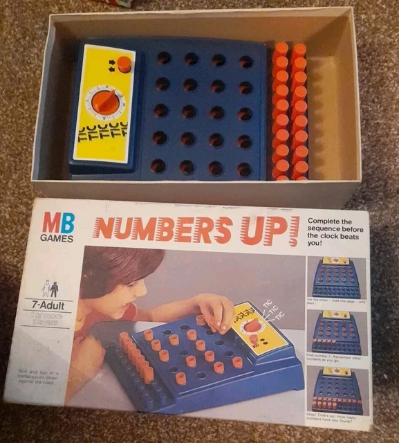 VINTAGE NUMBERS UP Game, By MB Games, 1977. Complete & Working. Great ...