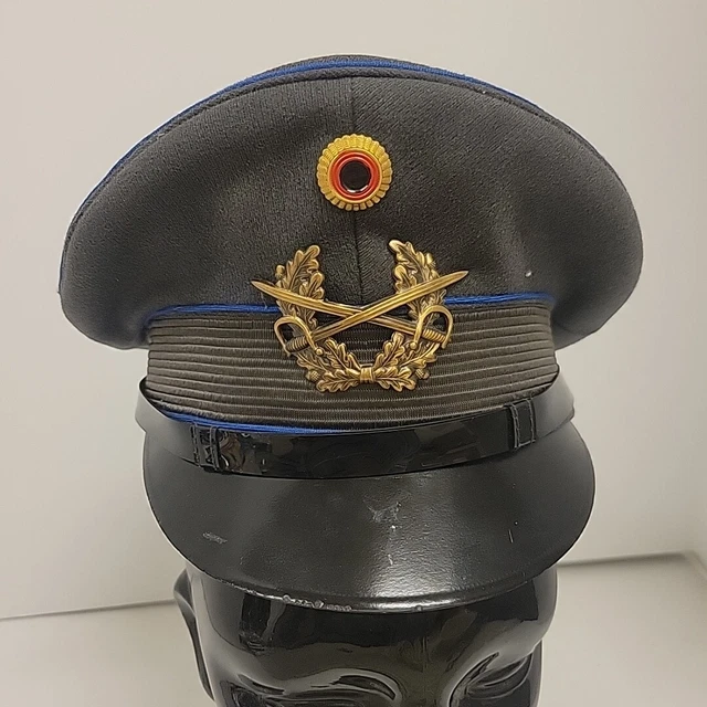 WEST GERMAN BUNDESWEHR Enlisted Military Peaked Visor Cap With Badge ...